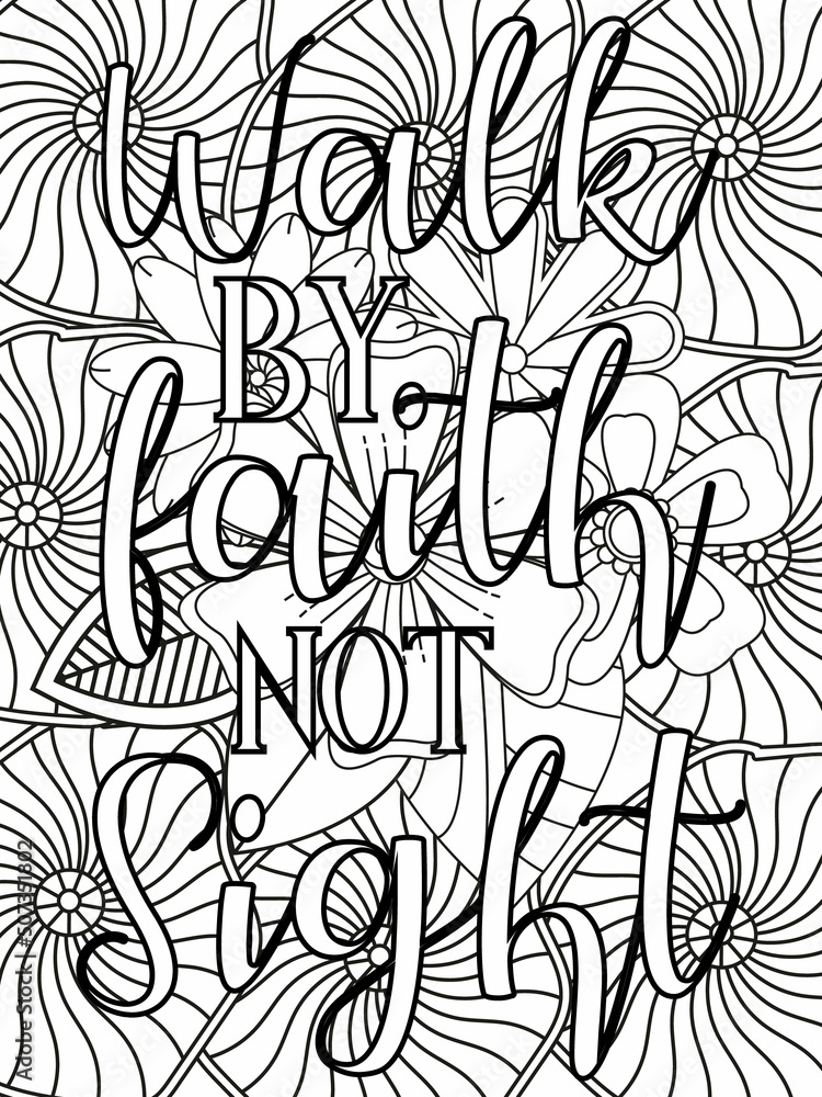 Bible Verse Coloring Pages, Christian Lettering coloring page for ...