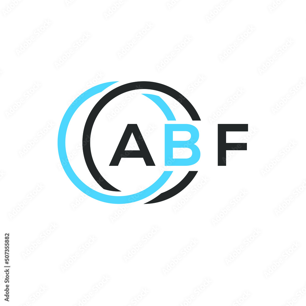 ABF logo monogram isolated on circle element design template, ABF ...