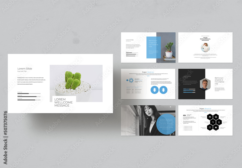 Clean Business Presentation Stock Template | Adobe Stock