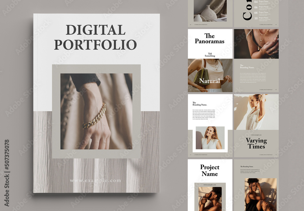 Digital Portfolio Stock Template | Adobe Stock