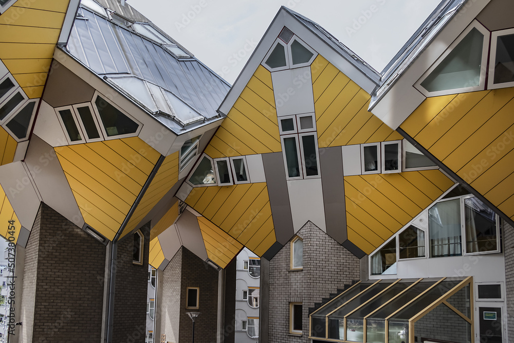 Innovative houses built in Rotterdam - Cube houses (Kubuswoningen ...