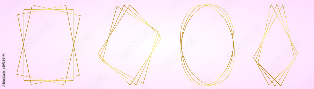 Luxury golden light frame isolated on black transparent background ...