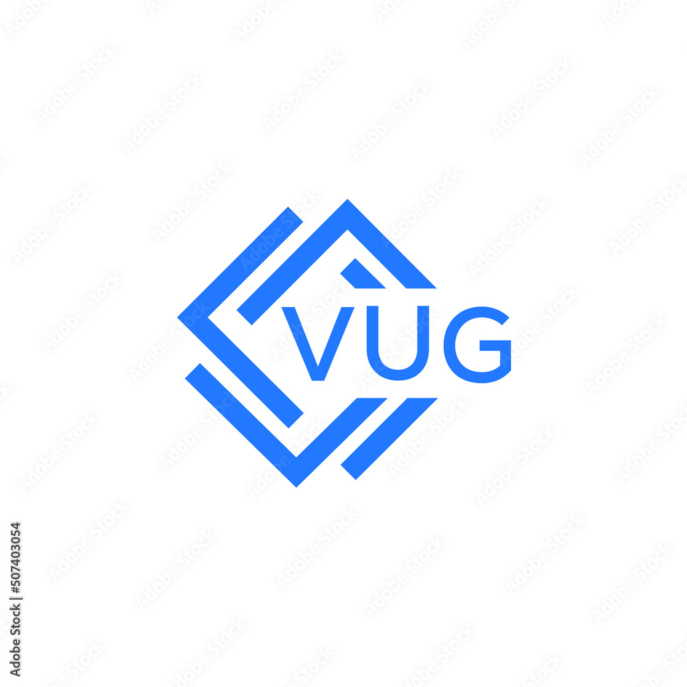 VUG technology letter logo design on white background. VUG creative ...