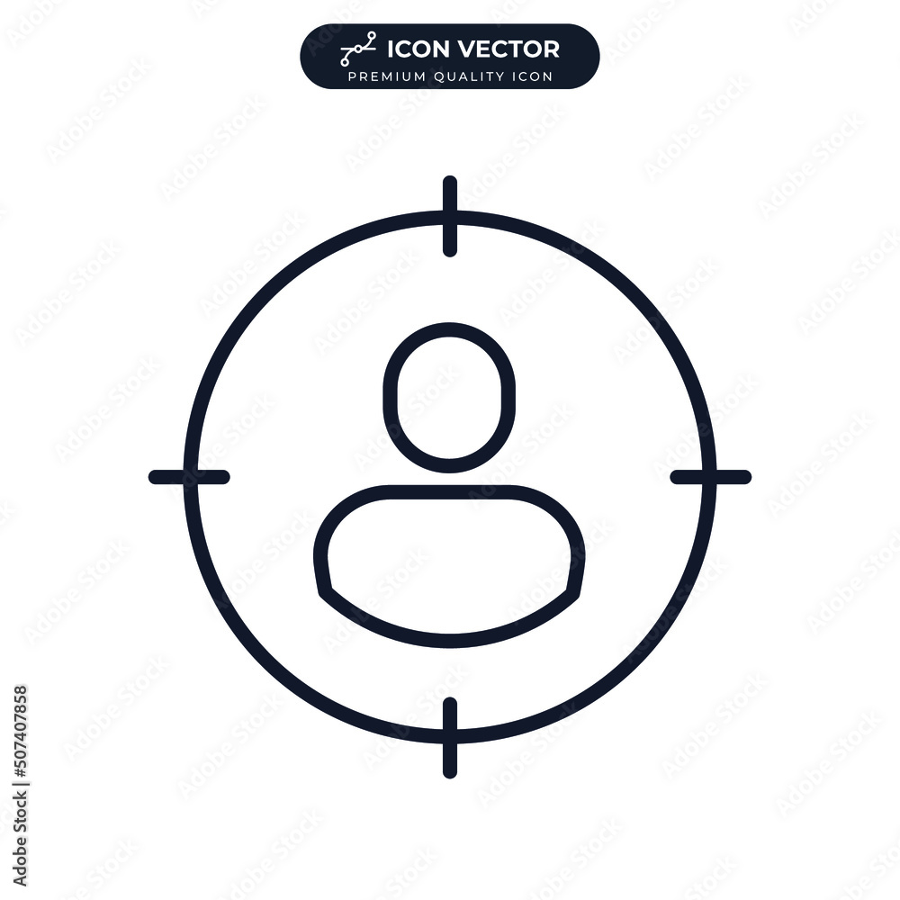 head hunting icon symbol template for graphic and web design collection ...