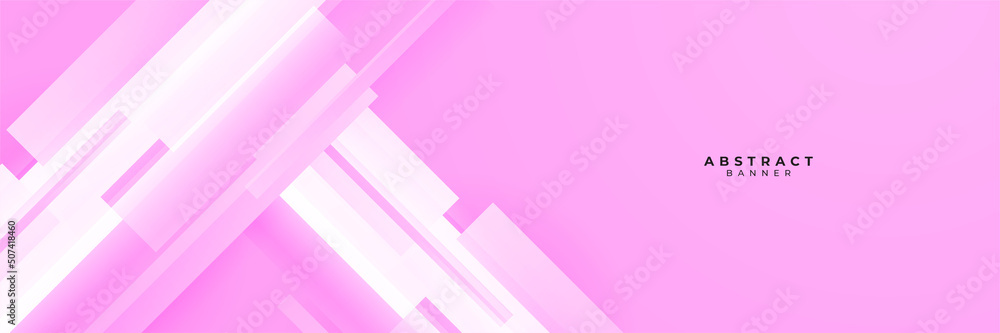 Pink abstract banner background Stock Vector | Adobe Stock
