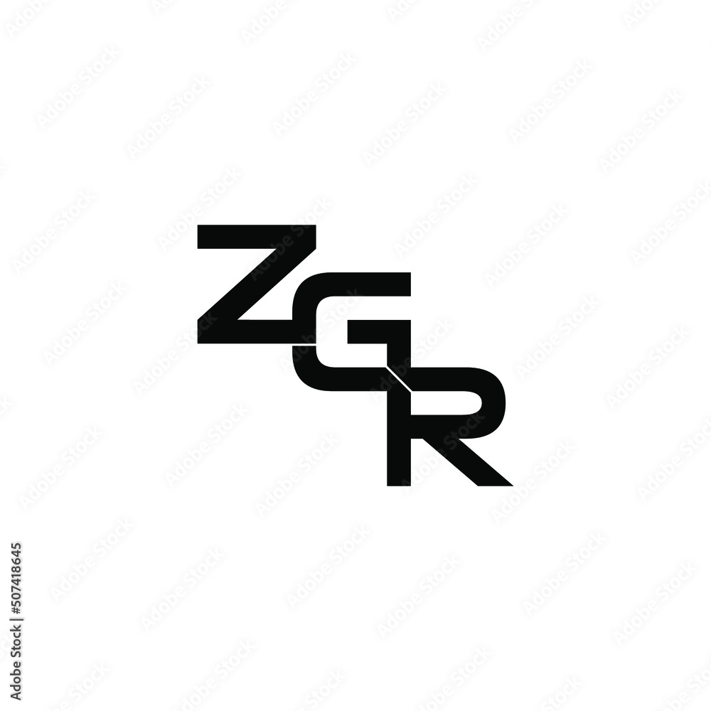 zgr letter original monogram logo design Stock Vector | Adobe Stock