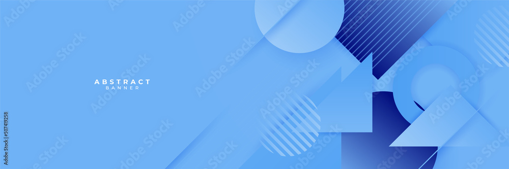 Blue abstract banner background Stock Vector | Adobe Stock