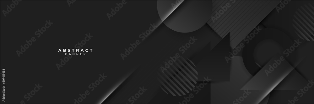 Black abstract banner background Stock Vector | Adobe Stock Black abstract banner background Stock Vector | Adobe Stock
