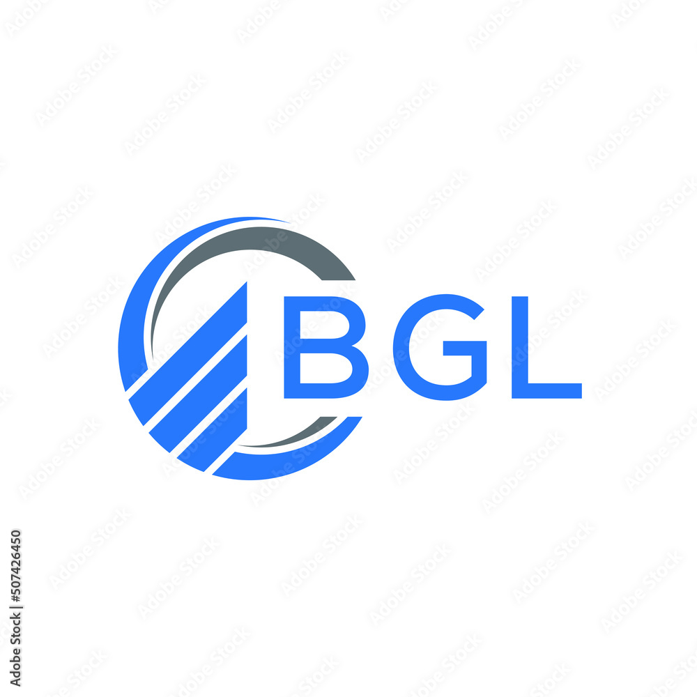 BGL Flat accounting logo design on white background. BGL creative ...