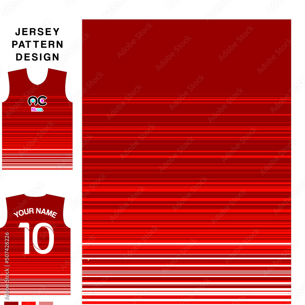 Jersey printing design pattern for soccer, badminton, basketball ...