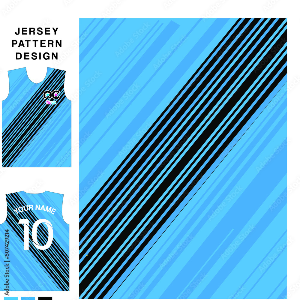 Jersey printing design pattern for soccer, badminton, basketball ...