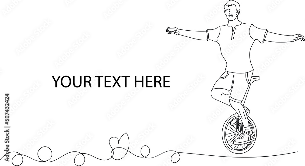 cycle stunt vector, bicycle illustration silhouette, outline sketch ...