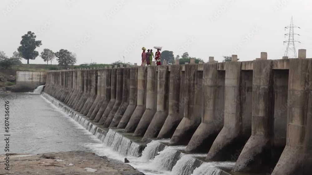Malegaon, India 24th May 2022: View of Small Girna Dam of Rockdoba in ...