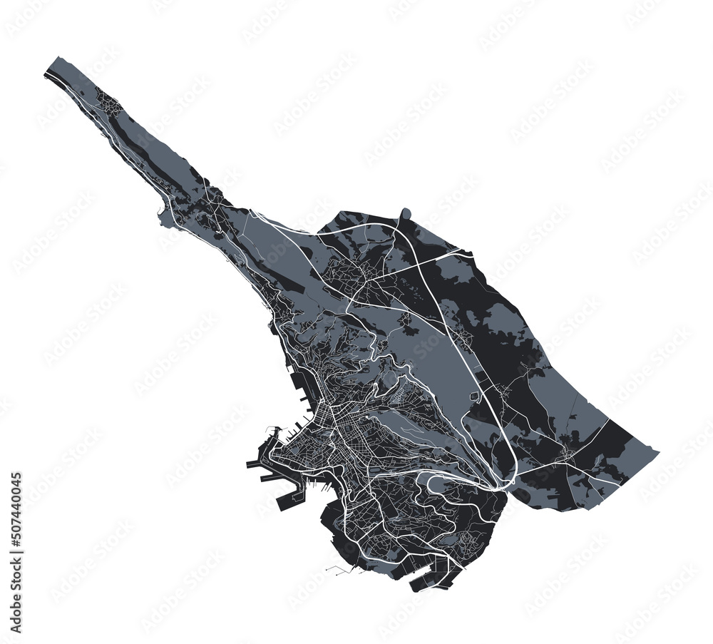 L Istriano Trieste Map