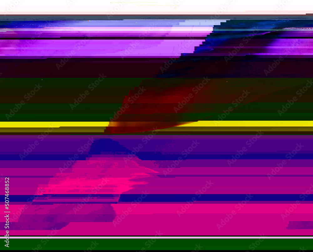 Abstract corrupted graphics and psychedelic colors unique digital ...