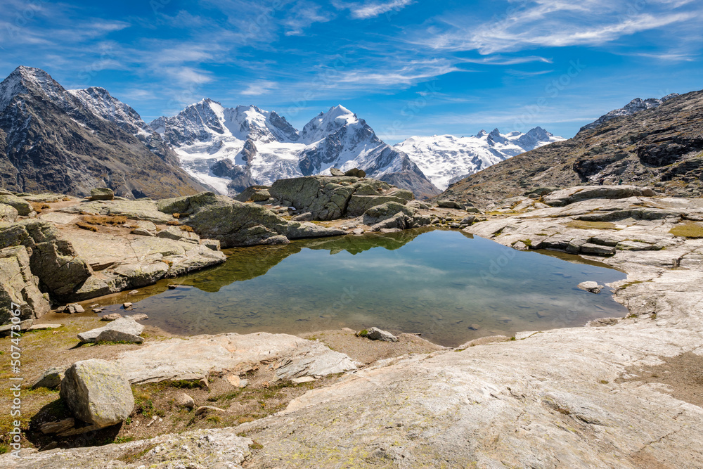 Fuorcla Surlej is a mountain pass in the Swiss Alp (connecting the ...