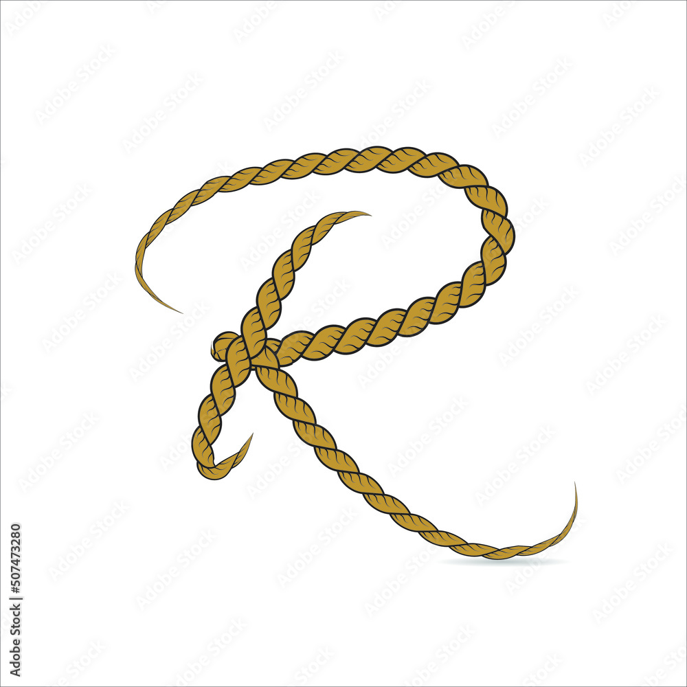 R Letter Logo concept Illustration of hand-drawn capital letters ...