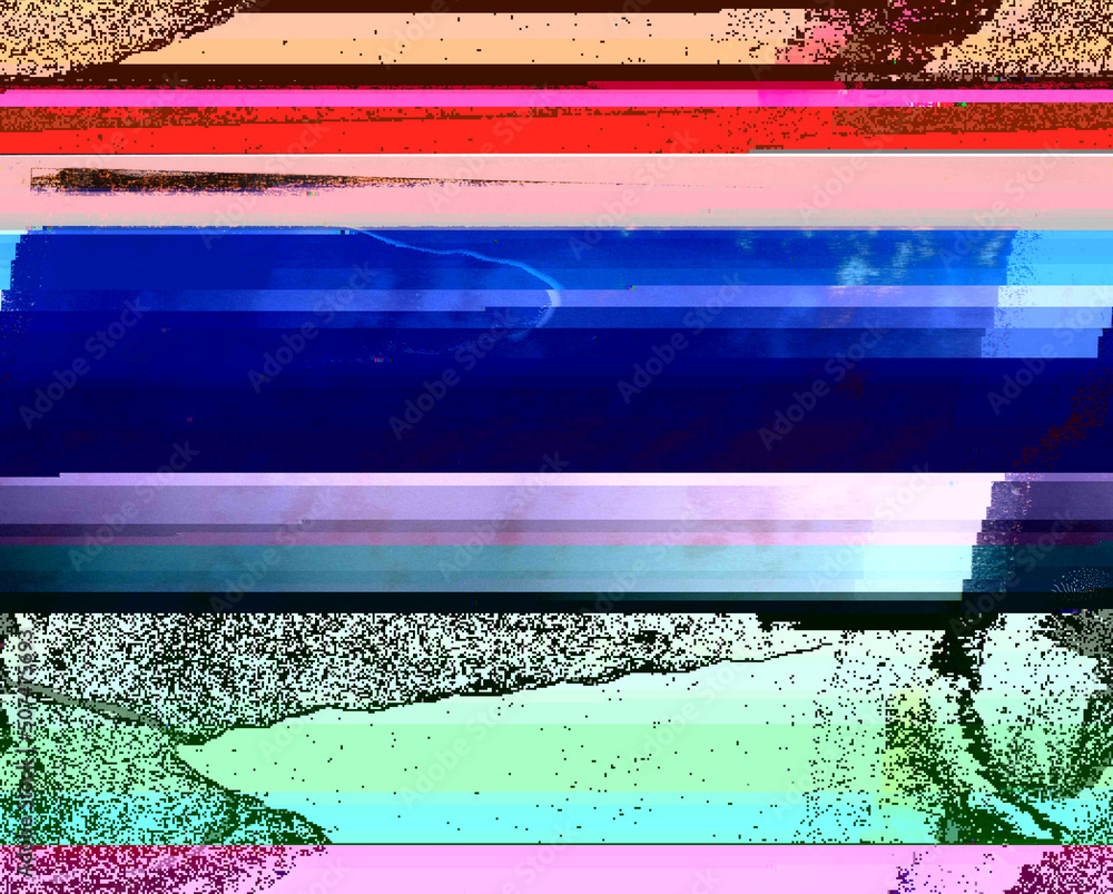 Abstract corrupted graphics and psychedelic colors unique digital ...