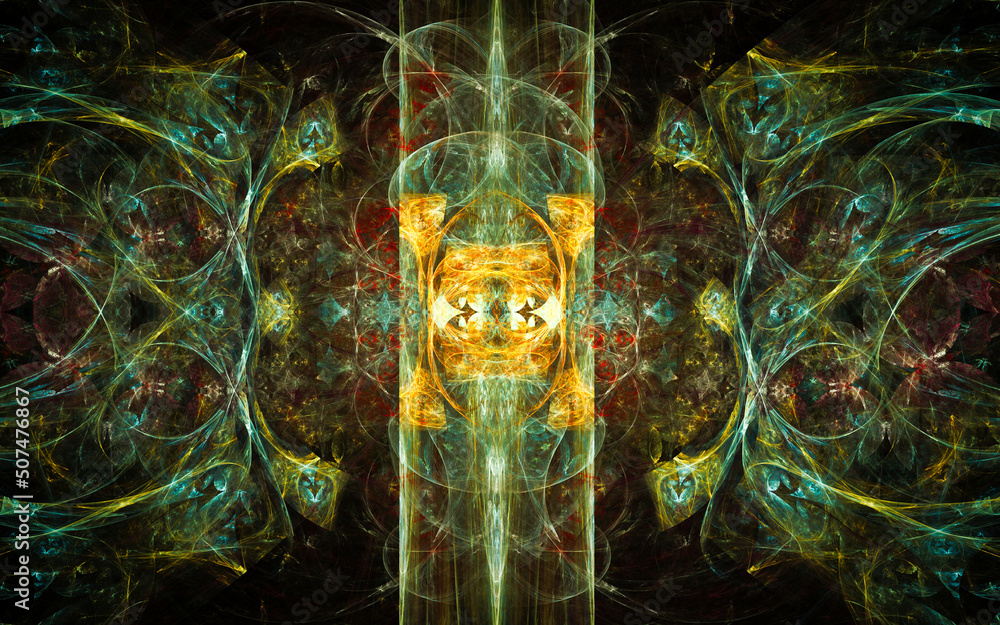 digital illustration abstract image generated fractal background image ...