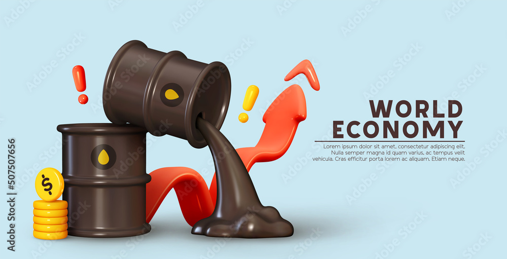 Dynamics of world oil prices. Shares of stock market indices are ...