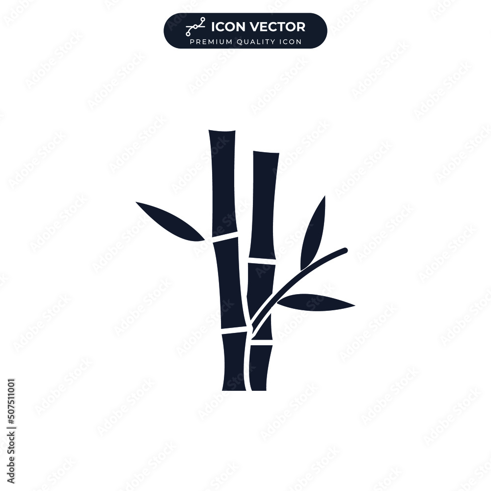 bamboo icon symbol template for graphic and web design collection logo ...