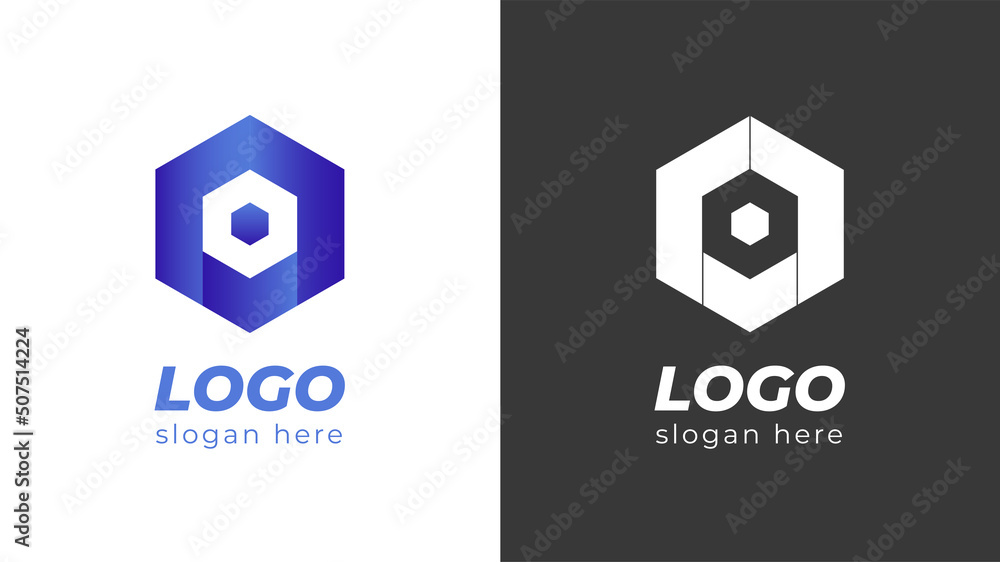 Logo for company Logo for business Hexagon logo Modern gradient logo ...