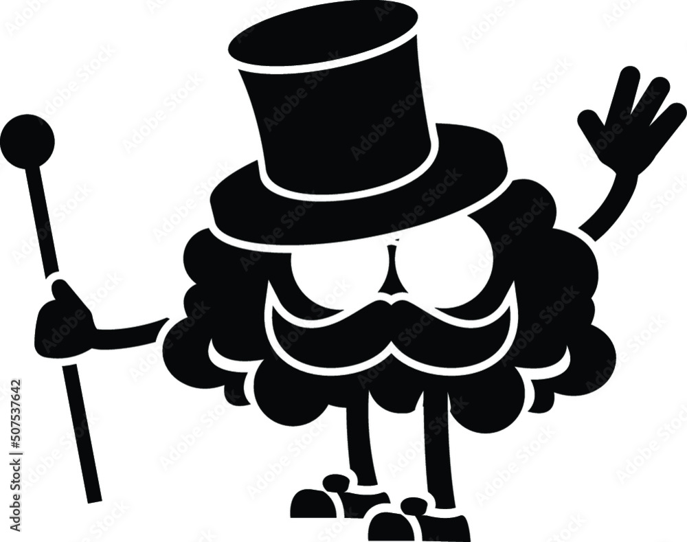 Cartoon Human Brain Smart Training Mind Learning Organ Body Organs ...