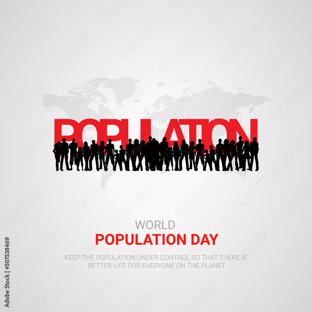 World Population Day, creative concept design for banner, poster ...