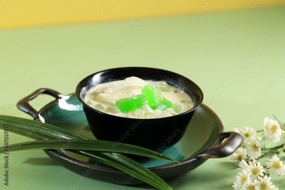 Buko Pandan or Buko Salad, Popular Dessert form Philipina. Made from ...