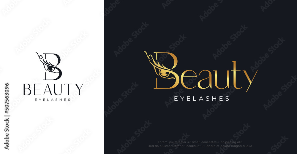 beauty lash minimal typography logo design Stock Vector | Adobe Stock beauty lash minimal typography logo design Stock Vector | Adobe Stock