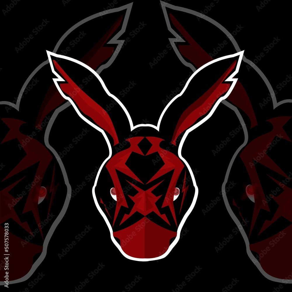 bunny, bunny, logo, game bunny, cool bunny, aggressive, angry bunny ...