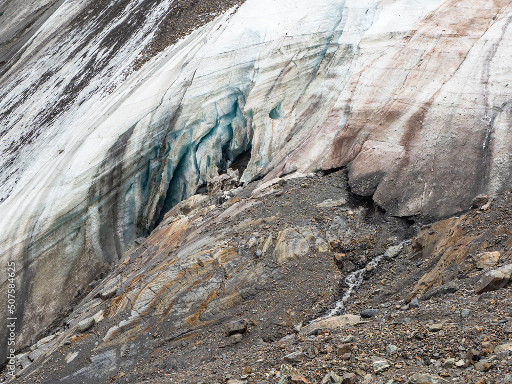 Melting glacier texture. Minimalist nature background of glacier ...