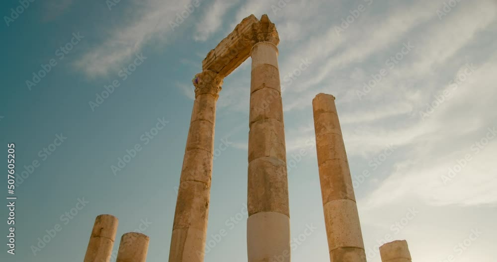 Amman Citadel - landmark archeological site in downtown Amman, capital ...