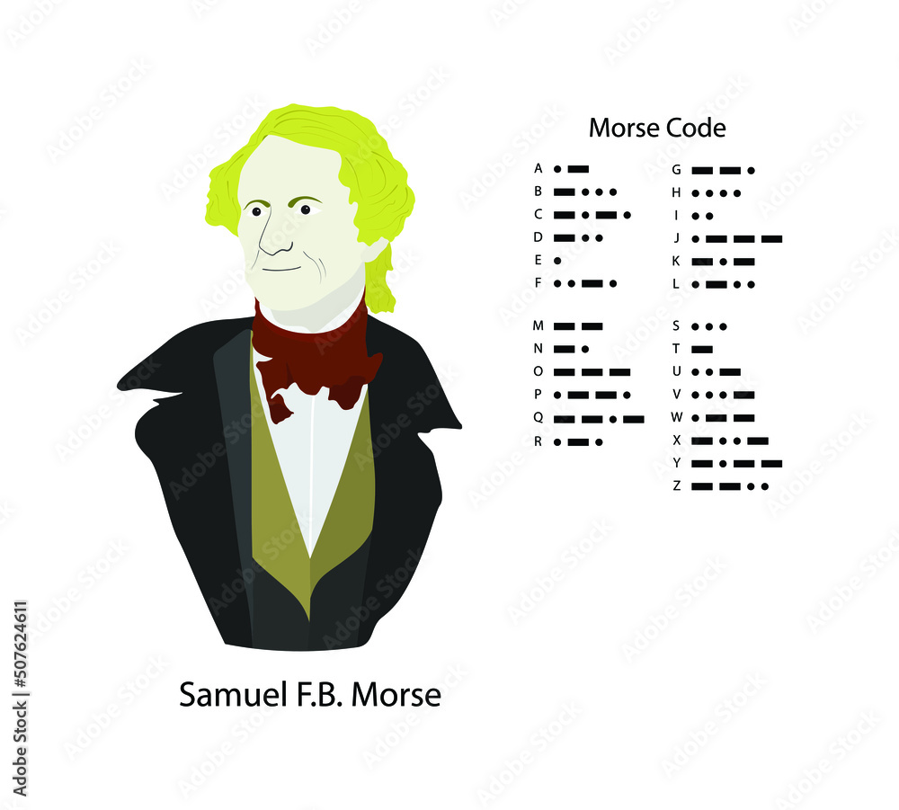 illustration of physics and communication, Samuel Morse was a developer ...