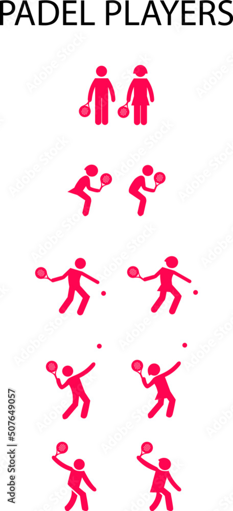 vectorial illustration how to play padel, how the padel court is, padel ...