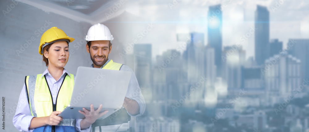 Architecture engineering teamwork meeting at workplace concept ...