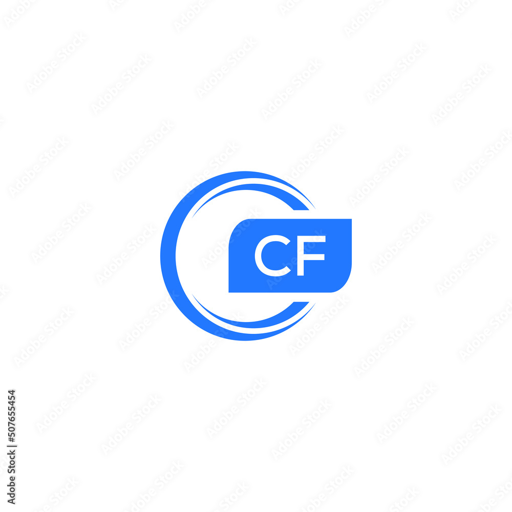 CF 2 letter design for logo and icon.CF monogram logo.vector ...