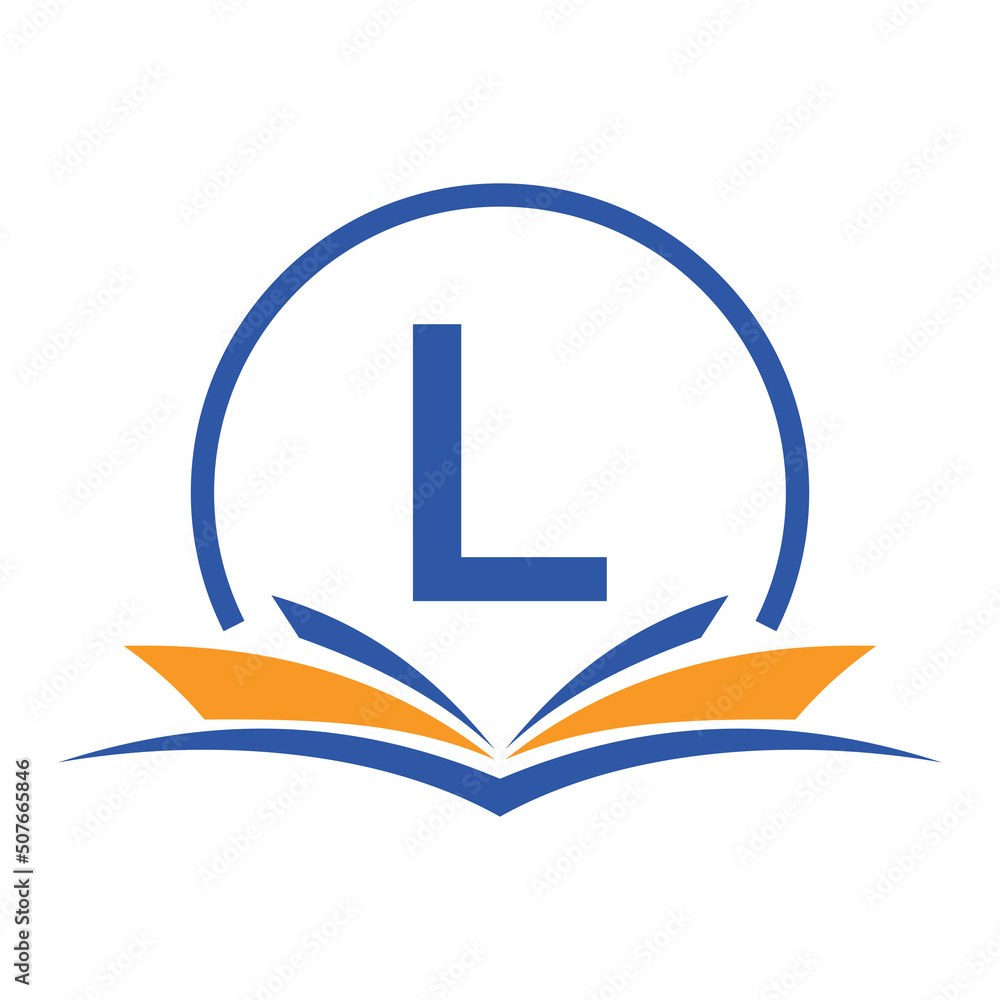 Letter L Education Logo Book Concept. Training Career Sign, University ...