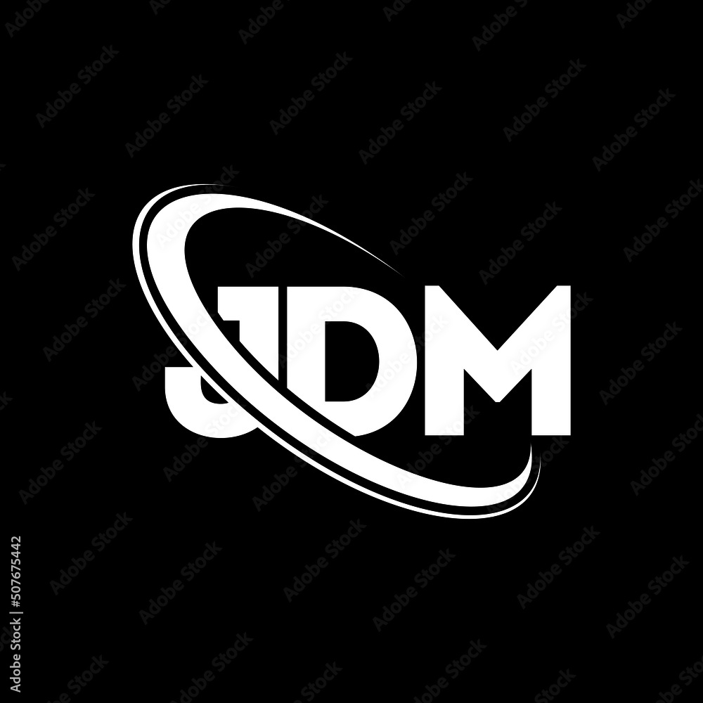 Fototapeta kuchenna JDM logo. JDM letter. JDM letter logo design ...