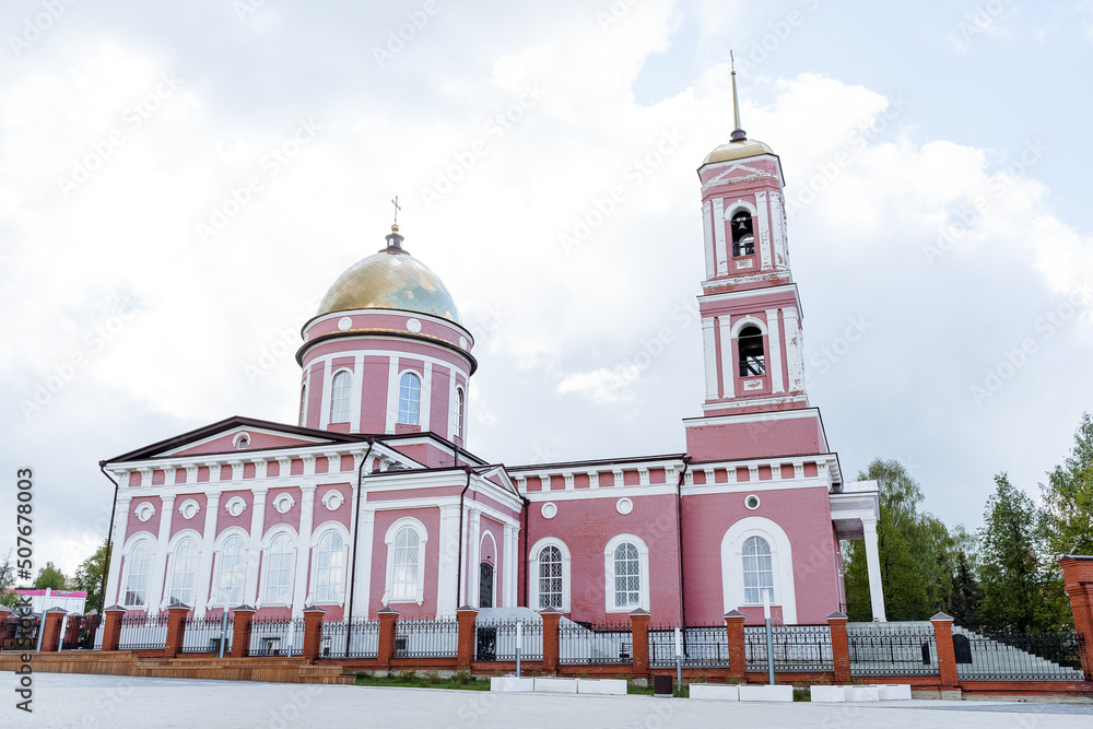 Orthodox church in the city of Birsk Russia Bashkortostan, a place of ...