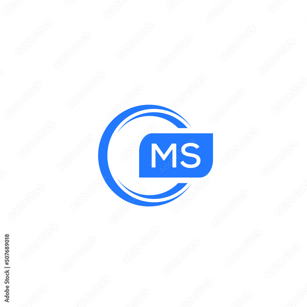 MS 2 letter design for logo and icon.MS monogram logo.vector ...