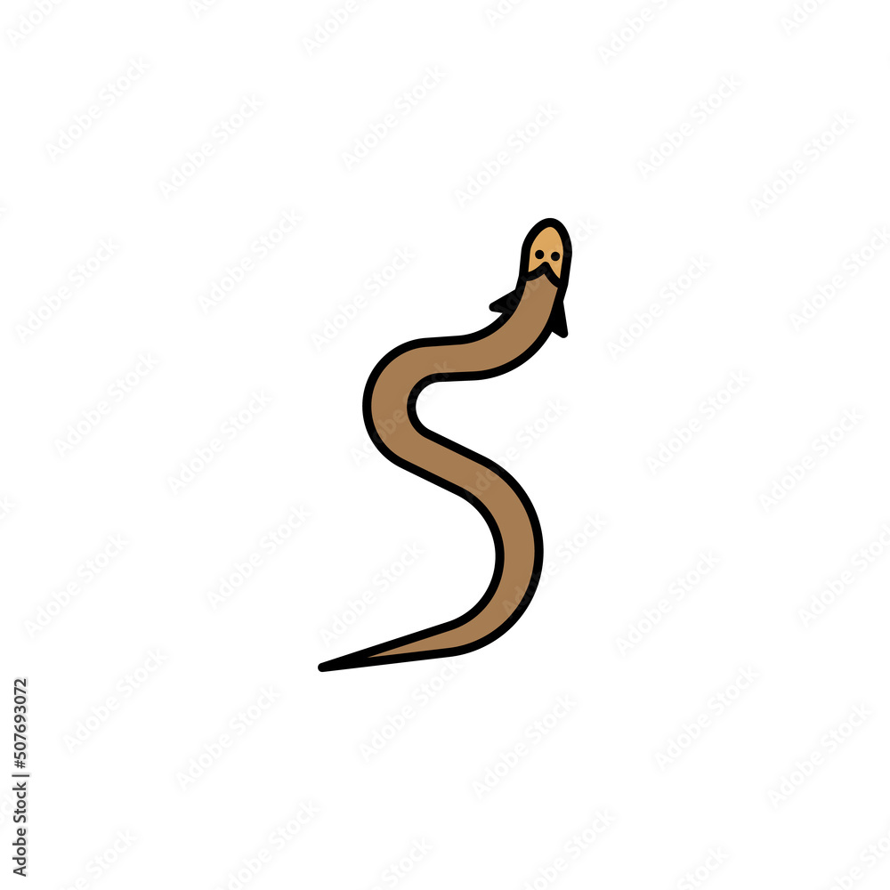 eel line icon. signs and symbols can be used for web, logo, mobile app ...