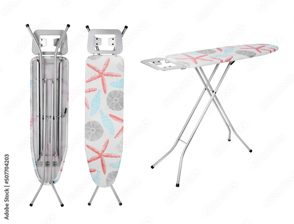 ironing board set isolated on white background Stock Photo | Adobe Stock