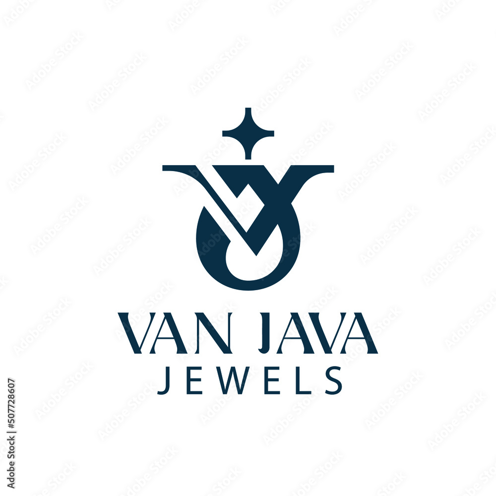 Premium Vector abstract letter V J Logo. Beautiful Logotype design for ...
