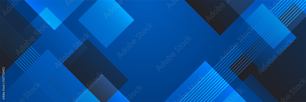Black and blue abstract banner background Stock Vector | Adobe Stock