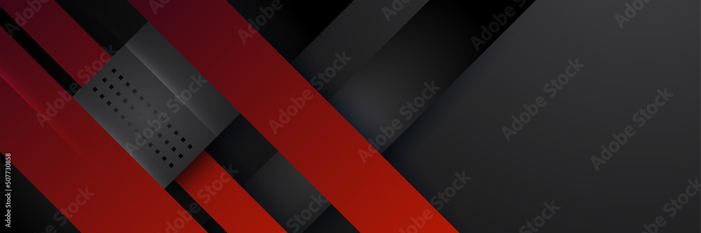 Black and red abstract banner background Stock Vector | Adobe Stock