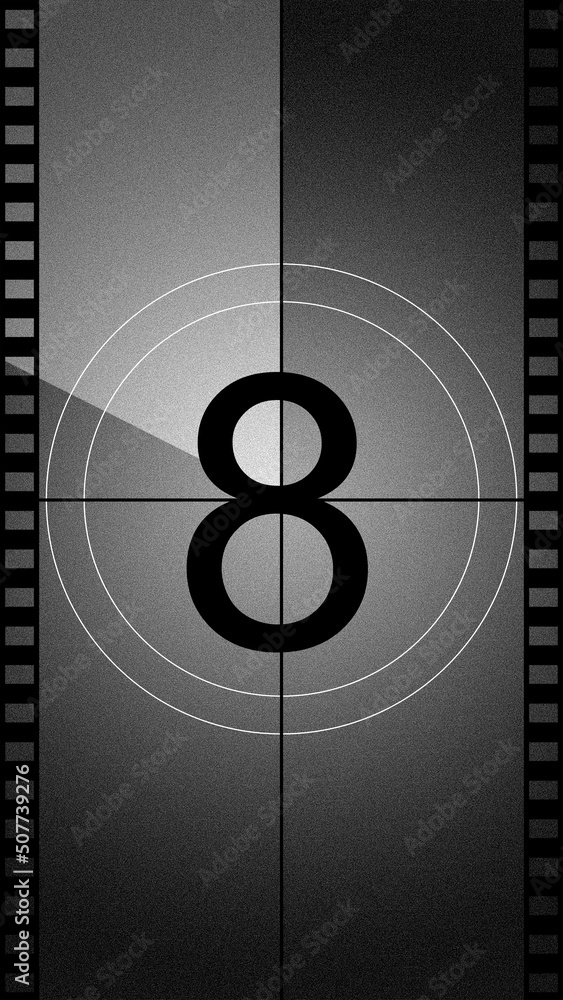 Old movie countdown reel in 9x16 format for TikTok and Instagram Reels ...
