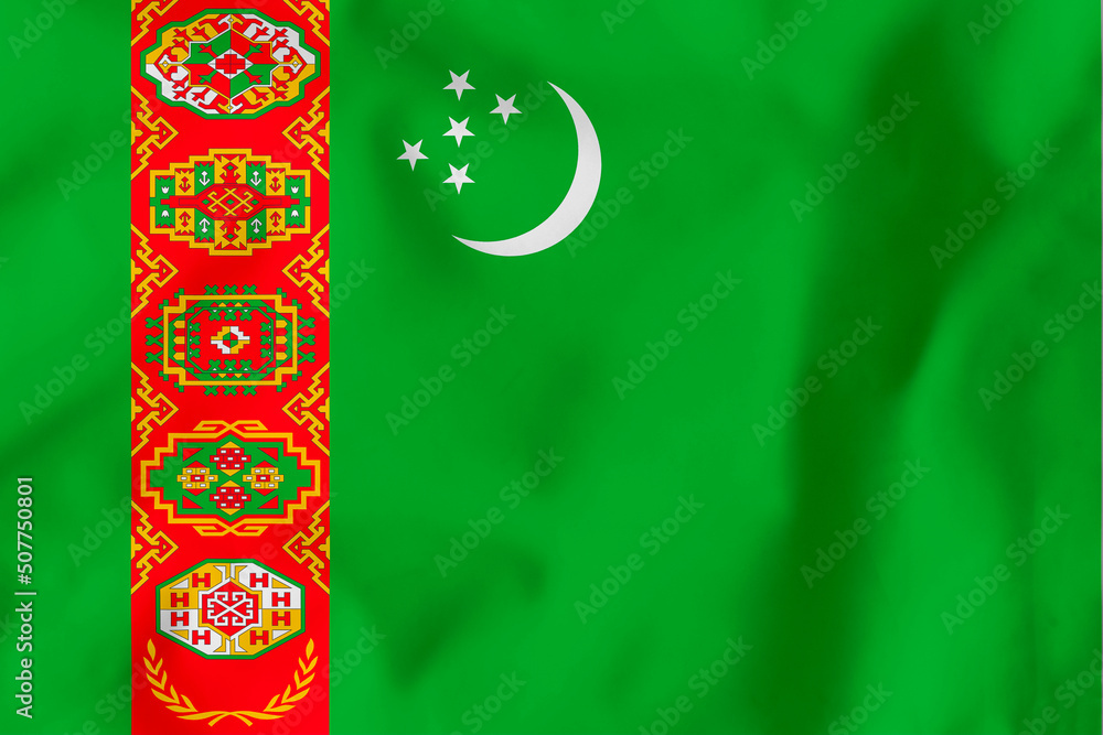 Flag of Turkmenistan. The flag of Turkmenistan is the official symbol ...