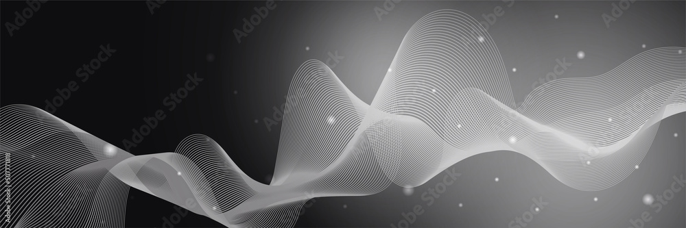Black technology banner background Stock Vector | Adobe Stock
