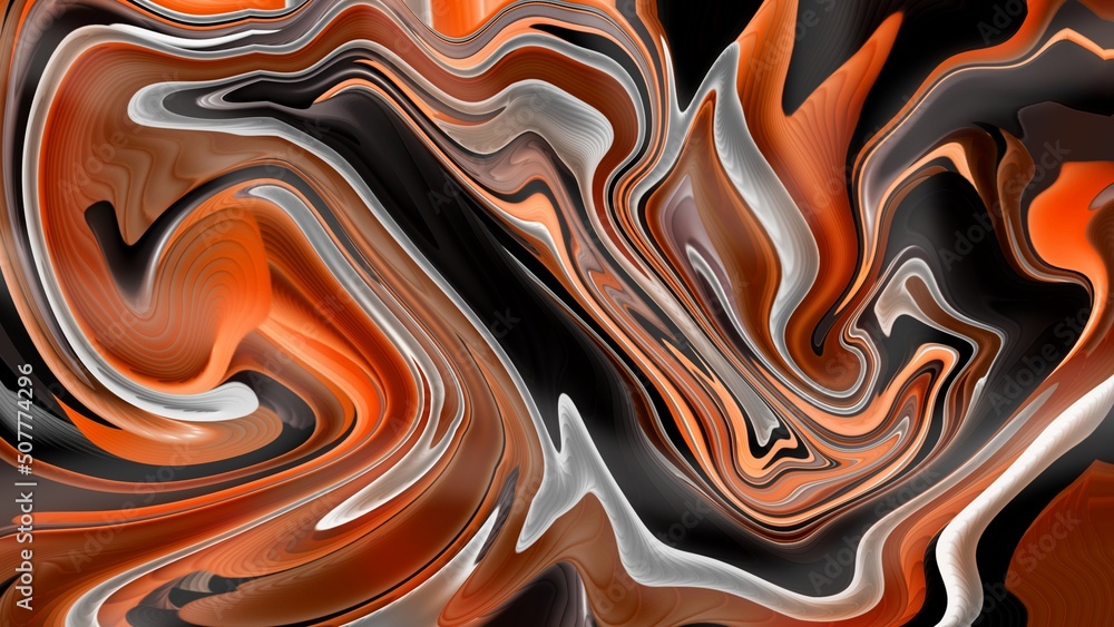 Glowing dark orange liquid painting background. Highly detailed ...